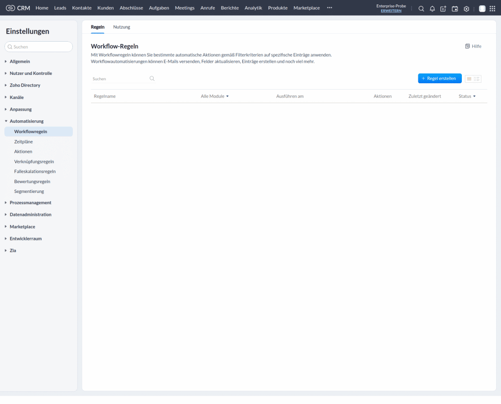 Mit Zoho CRM SMS versenden | Dokumentation | sms77.io