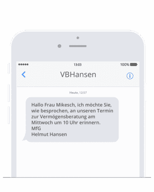 SMS Vorlagen für Terminerinnerungen | seven.io